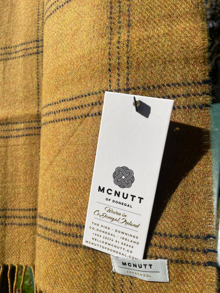 **NEW McNutt of Donegal Wrap in "Mead Windowpane" – Nora Nora Irish Imports